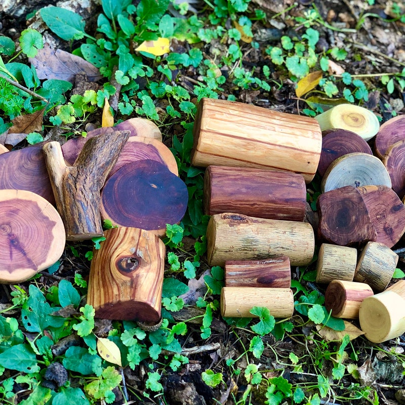 Rustic Building Blocks - Etsy