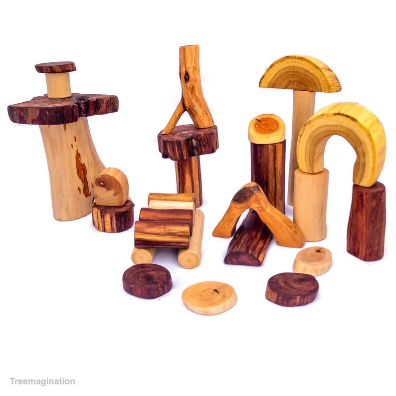 Tree Blocks 75 Piece Set - Etsy