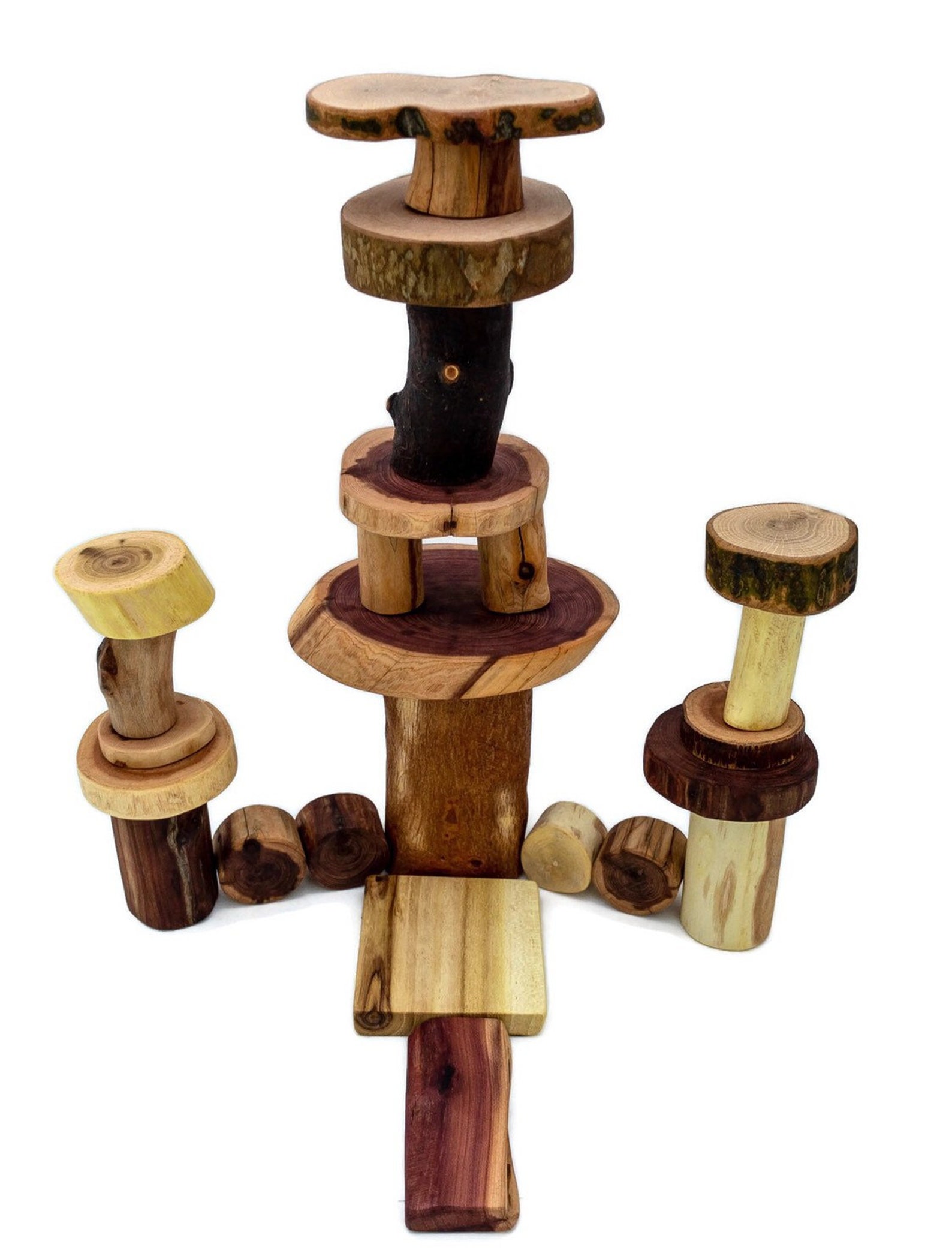 Tree Blocks 75 Piece Set - Etsy