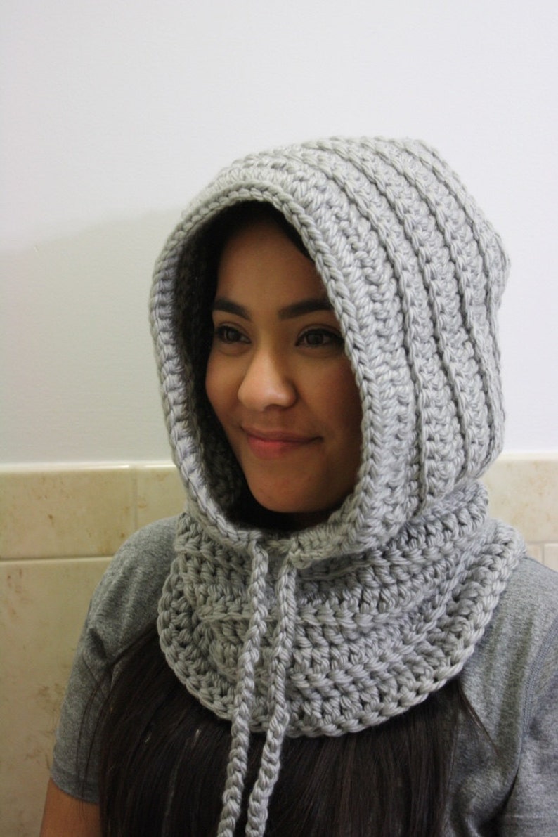 Knit Hood, Hooded Scarf, Crochet Cowl, Hood Scarf, Crochet Hood Scarf ...