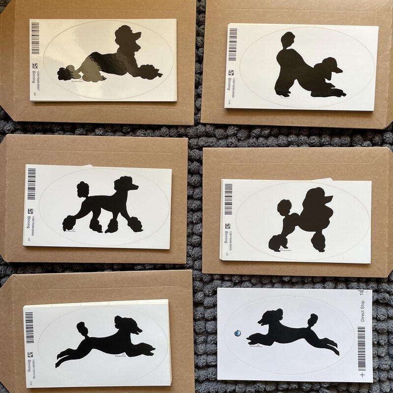 Poodle Decal - Etsy