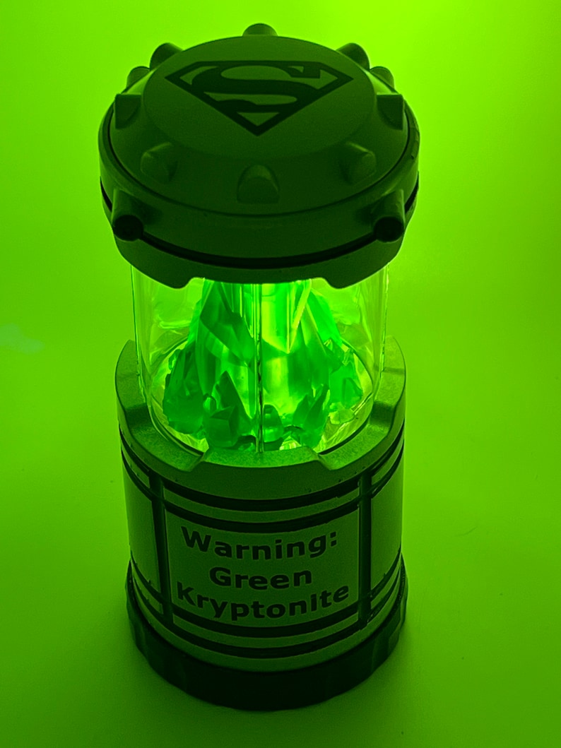 Superman Kryptonite Light up Display - Etsy