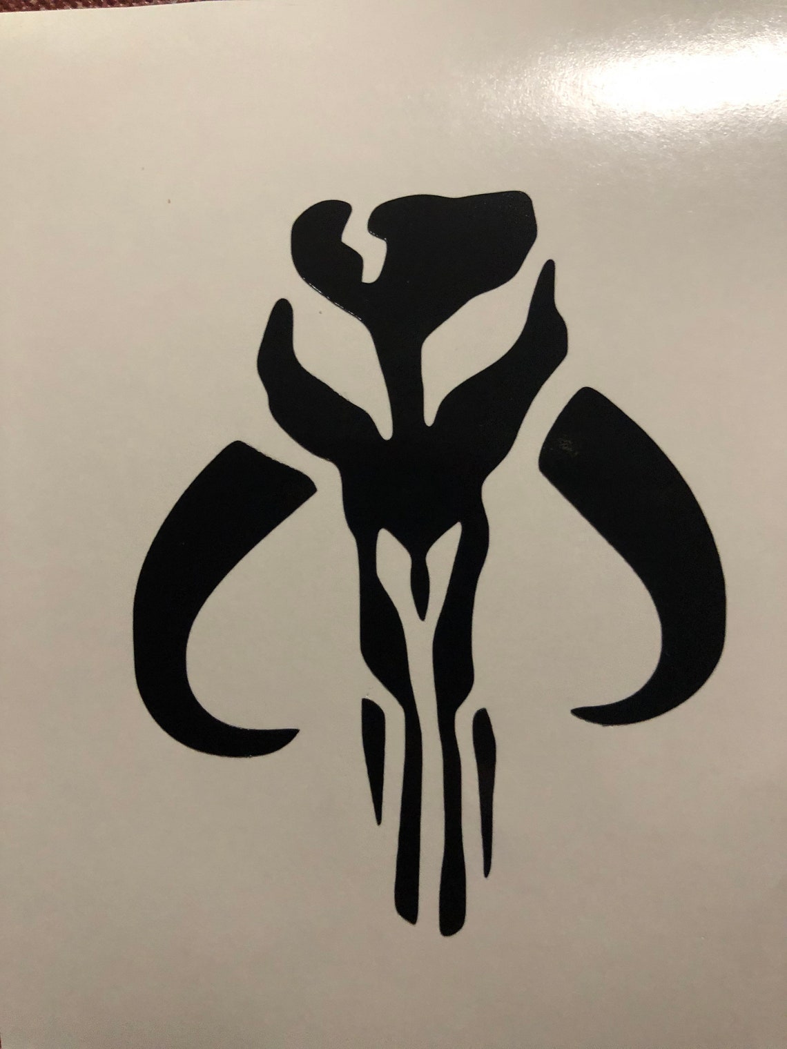 Star Wars Mandalorian Mythosaur Sigil Vinyl Decal & Sticker - Etsy