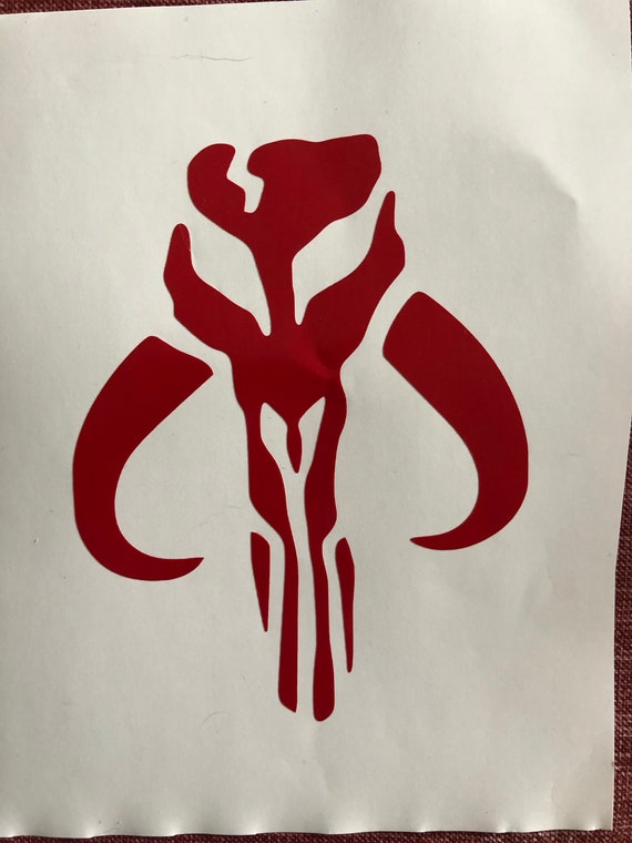 Star Wars Mandalorian Mythosaur Sigil Vinyl Decal & Sticker - Etsy