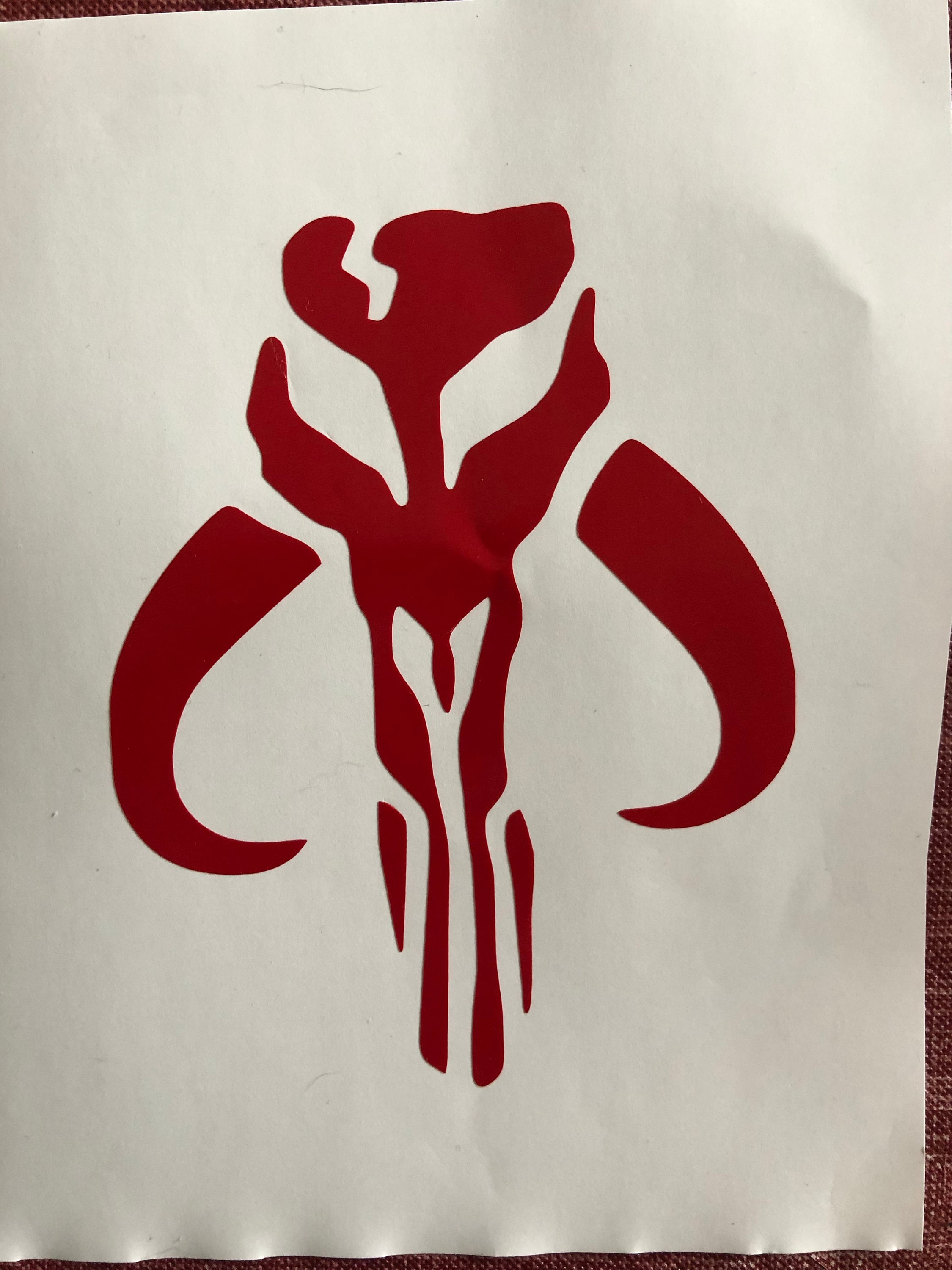 Star Wars Mandalorian Mythosaur Sigil Vinyl Decal & Pegatina | Etsy
