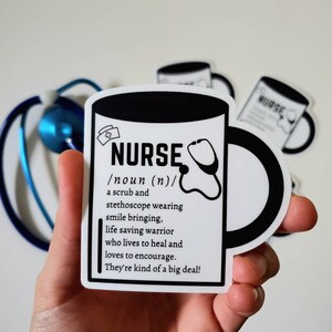 Nurse Funny Vinyl Sticker, Decal, Laptop Decal, Coffee Mug Sticker ...