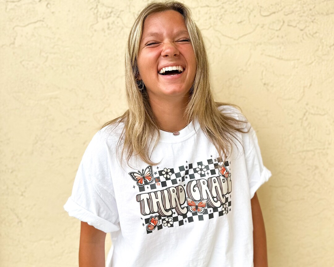 Retro Teacher Shirt, Teacher Appreciation Gift, Checkered Teacher Shirt ...