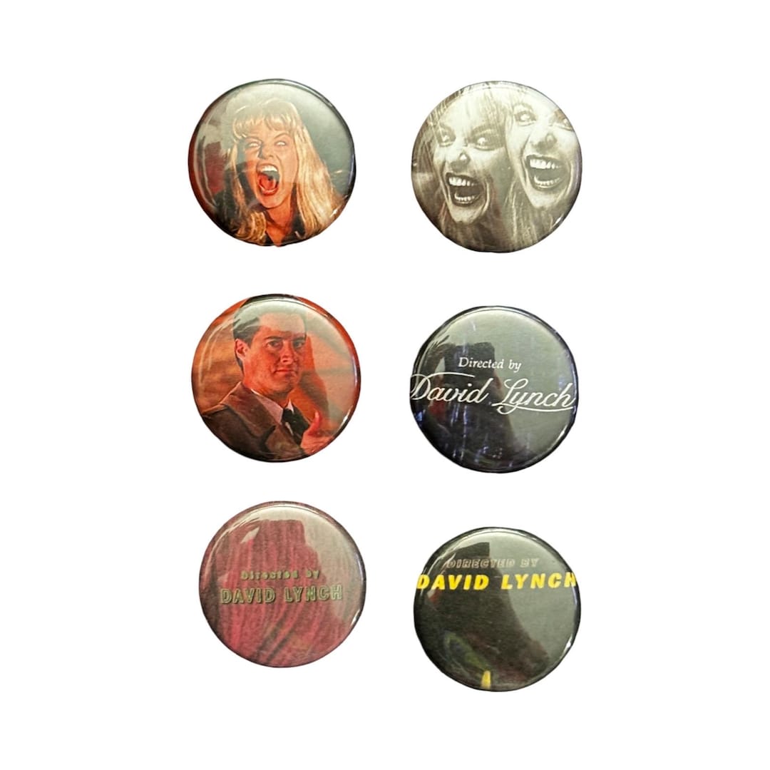 David Lynch Movie Lapel Buttons: Twin Peaks, Blue Velvet, Lost Highway ...