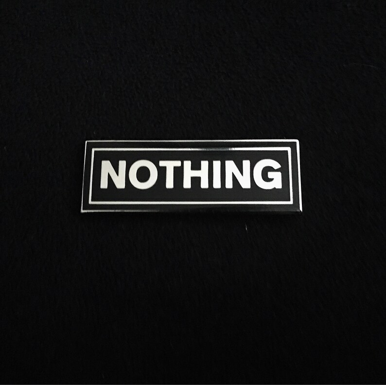 Handmade Nothing Logo Hard Enamel Lapel Pin - Etsy