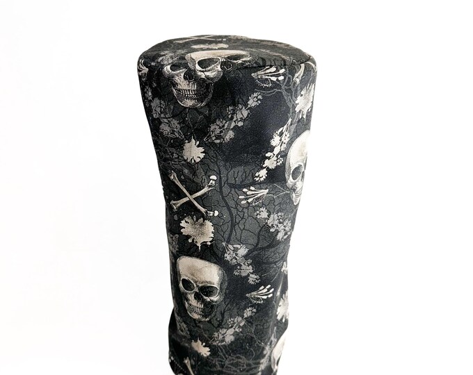Barrel Style Headcover Driver Golf Club Cover Skull Floral Handmade - Etsy