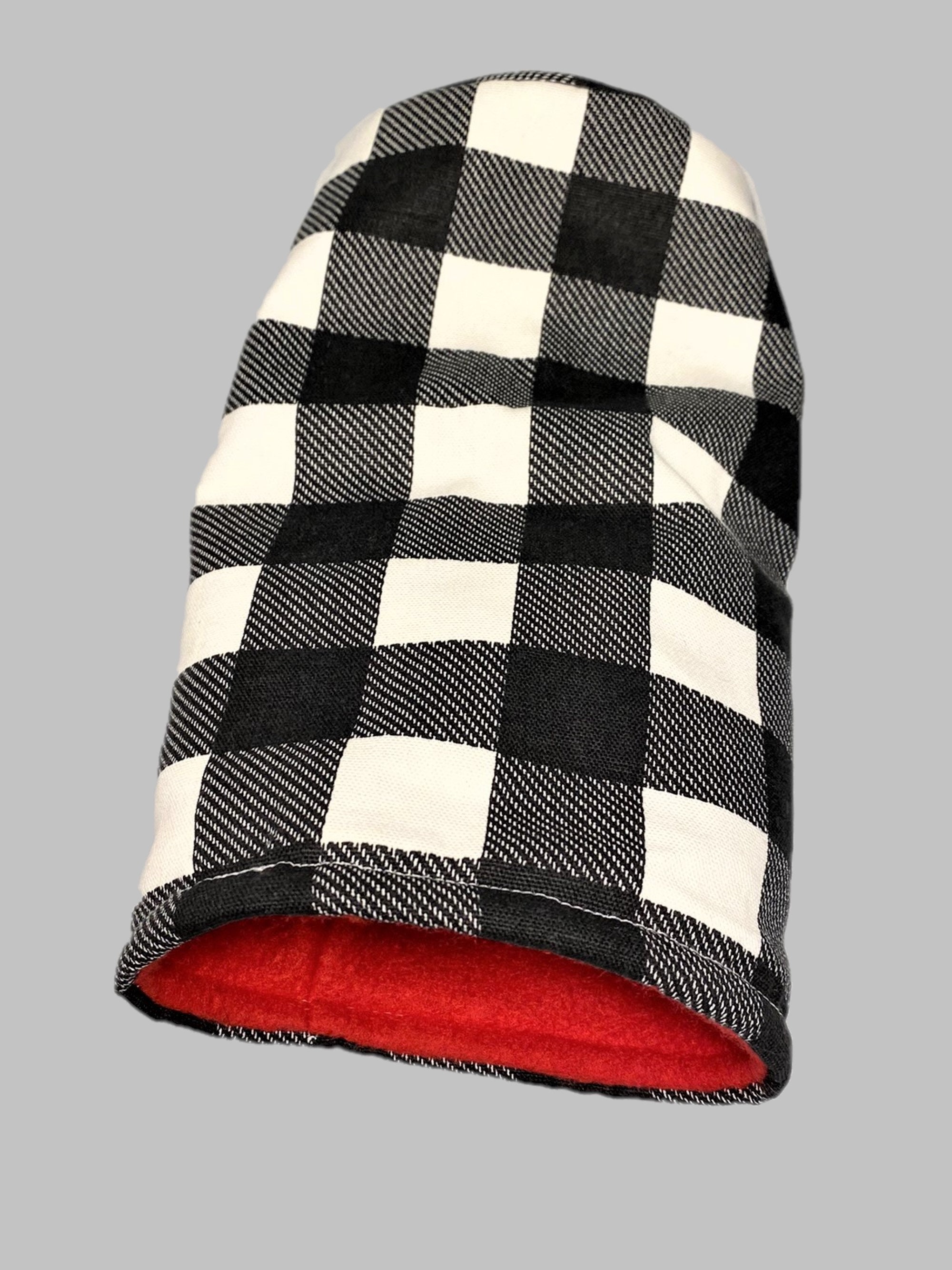 Barrel Style Headcover, Driver, Golf Club Cover, Black and White Check ...