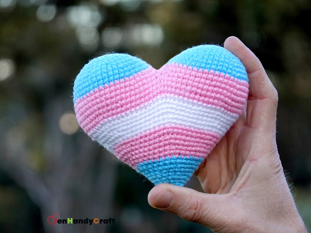 Transgender Pride Heart - LGBTQ+ Pride Heart Ornament - Pride ...