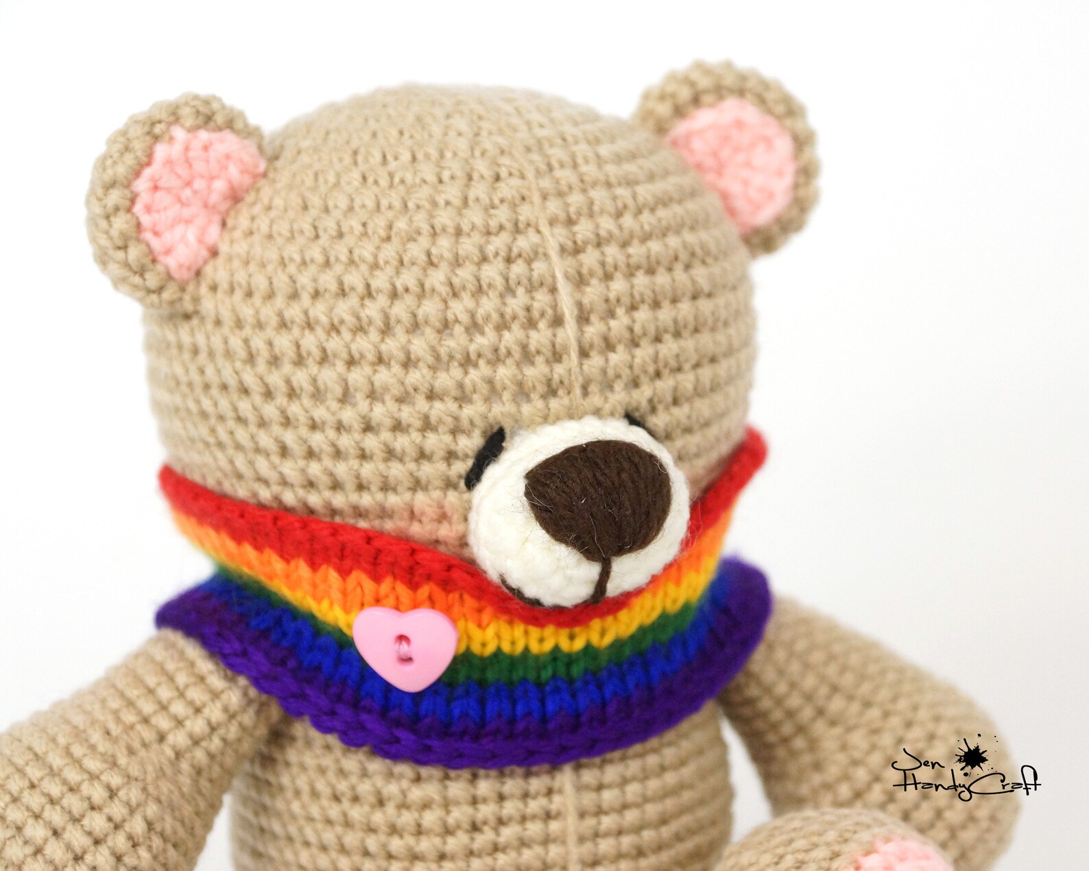Stuffed Teddy Bear With LGBT Pride Rainbow Scarf LGBT Pride | Etsy