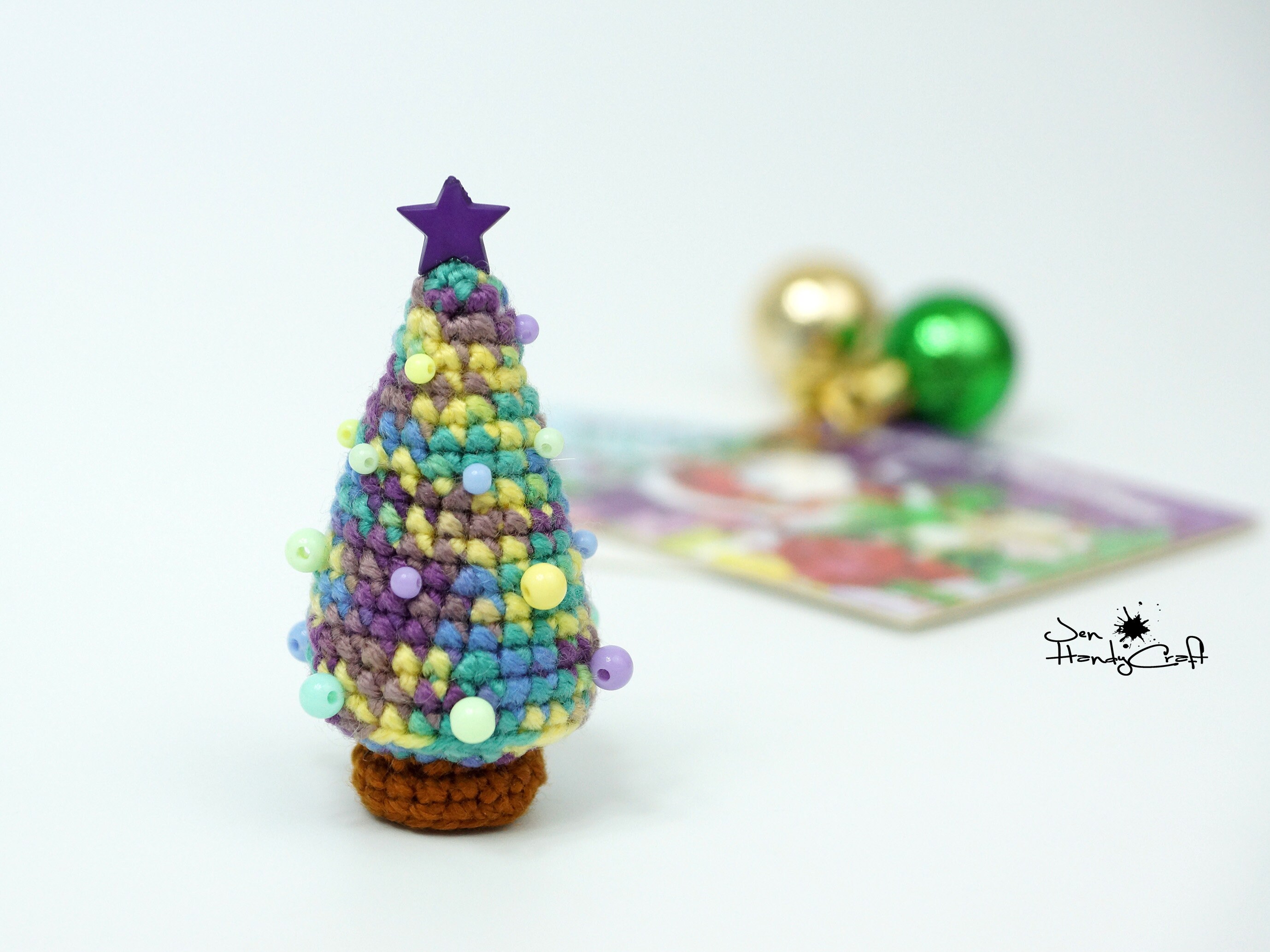 Miniature Christmas tree plushie Dollhouse Christmas tree | Etsy