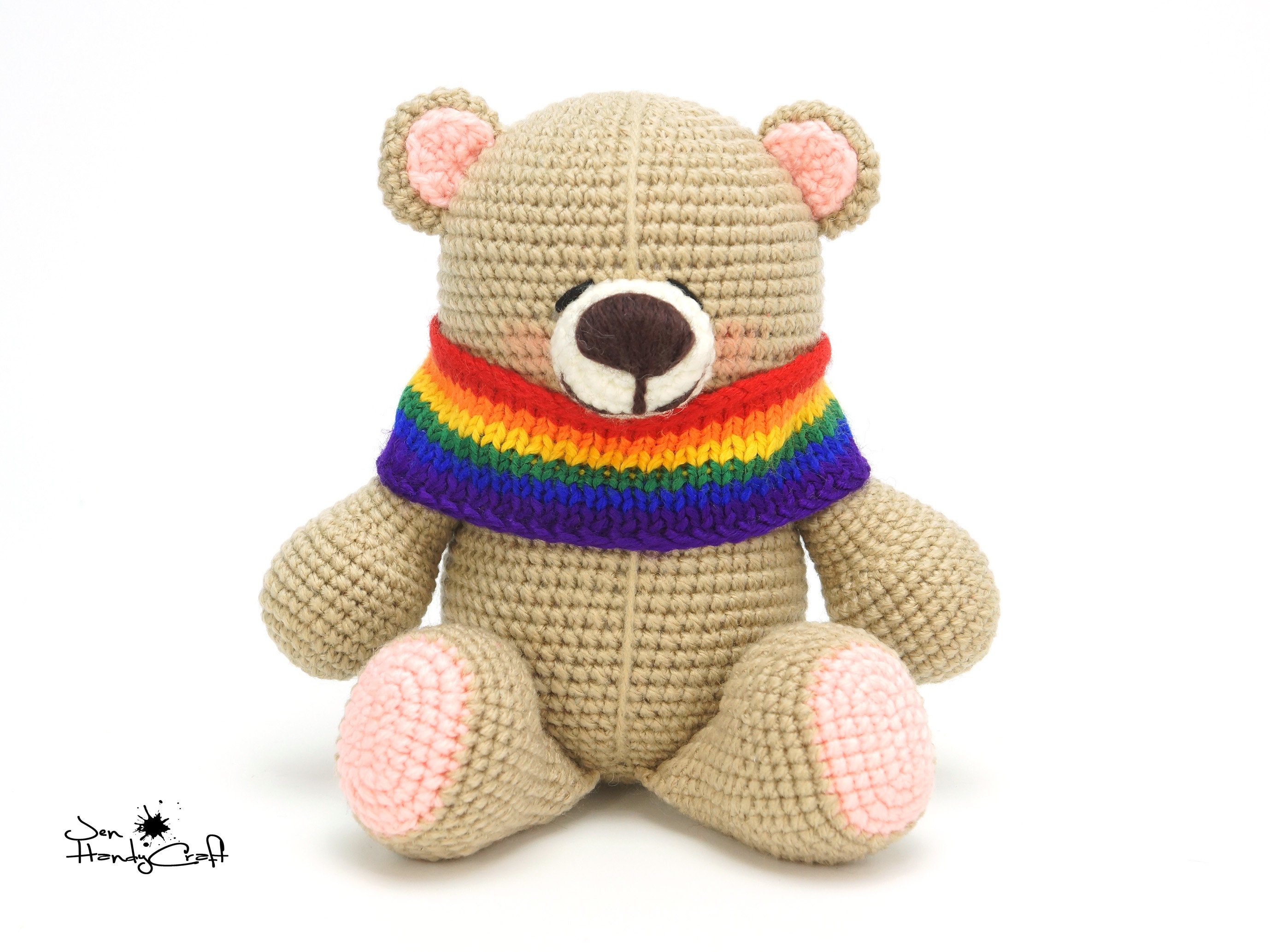 Stuffed Teddy Bear With LGBT Pride Flag Scarf Gay Lesbian - Etsy Australia