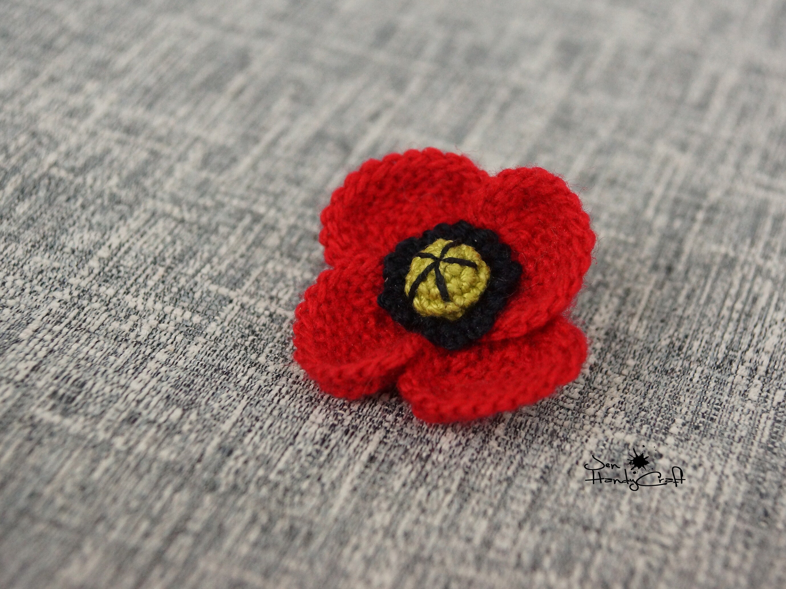 Red poppy brooch Remembrance poppy lapel pin Anzac day | Etsy