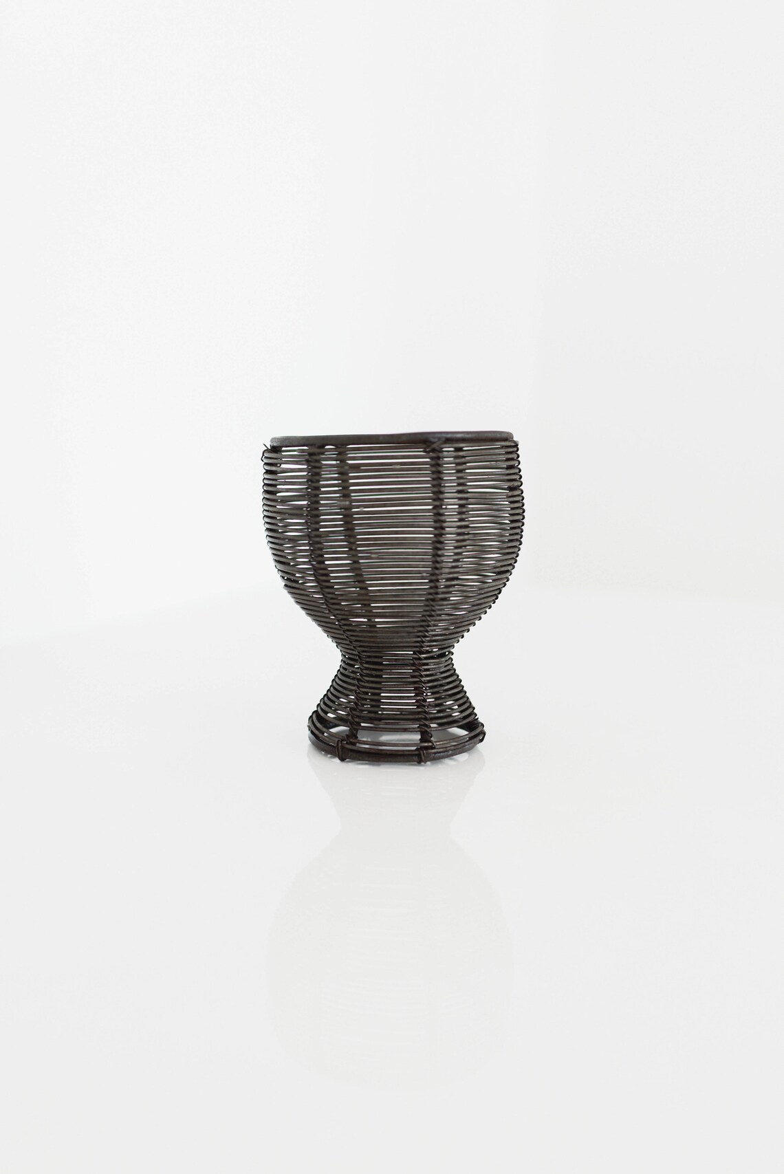 Vintage Wire Metal Vase Vintage Black Metal Catch All Bowl | Etsy