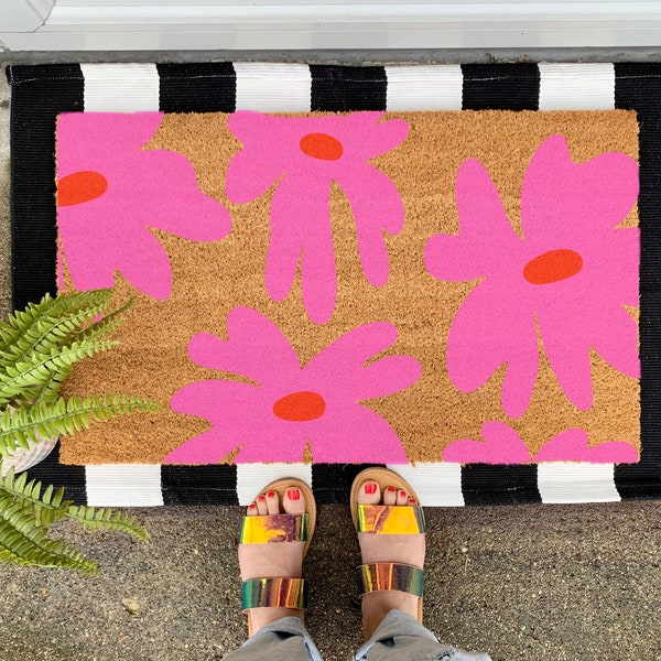 Boho Door Mat - Etsy