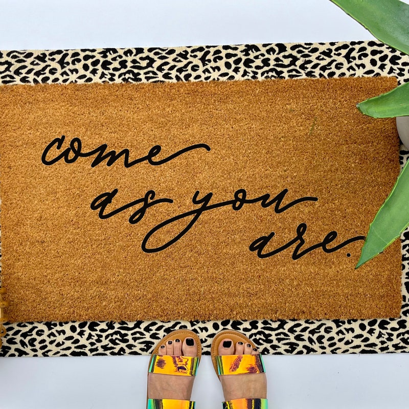 Come as You Are Doormat - Etsy