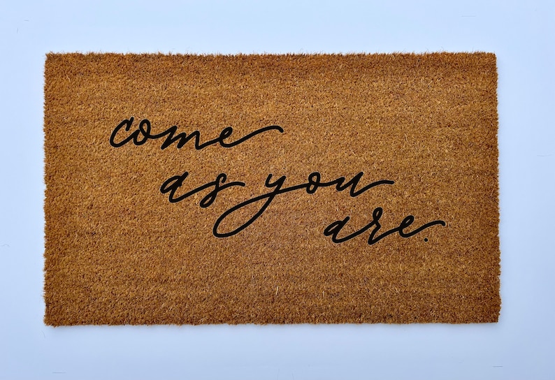 Come as You Are Coir Doormat, Inclusive Front Porch Welcome Mat for ...