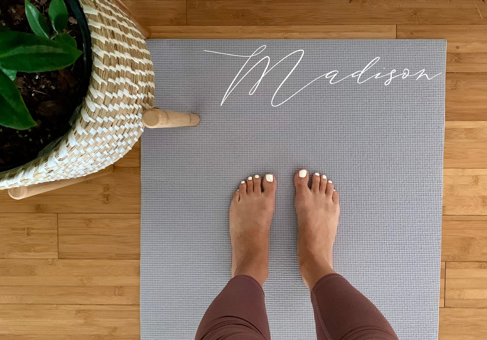 Personalized Yoga Mat, Custom Name Yoga Mat, Gifts for Yoga Lovers ...