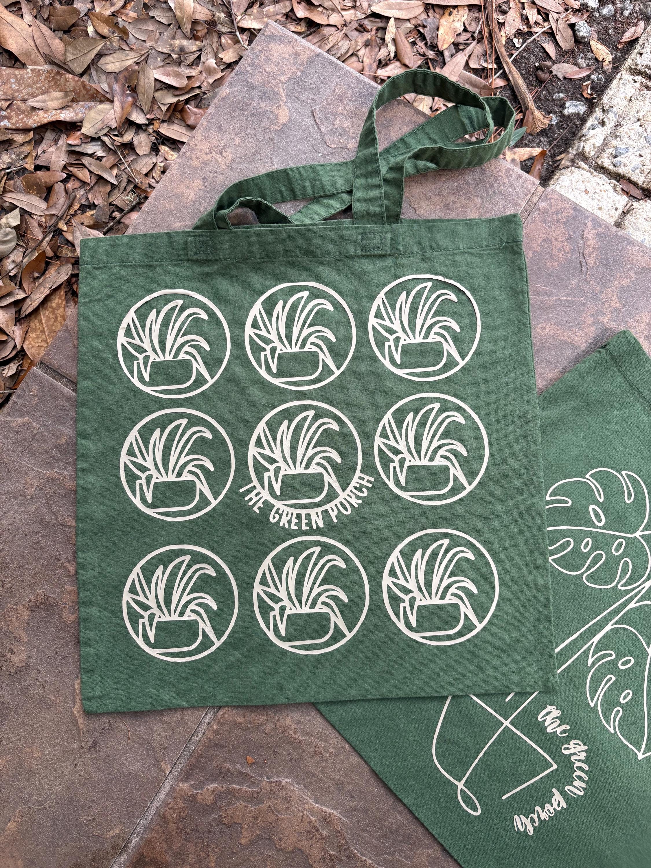PLANT TOTE BAG || the Green Porch Merch || Monstera Tote Bag || Canvas ...
