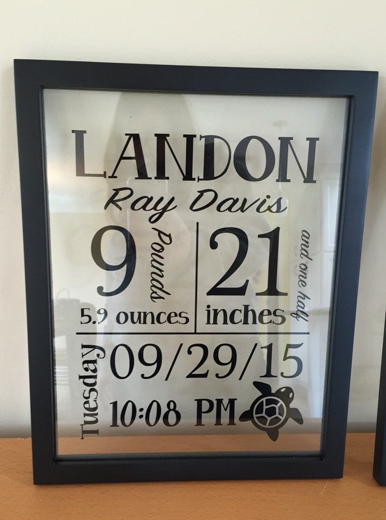 Birth Announcement Wall Decor | Etsy