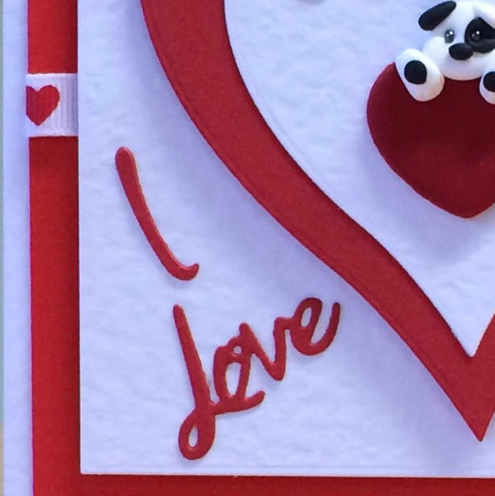 Valentines Card Handmade Cute Dog / Puppy Valentine Card - Etsy