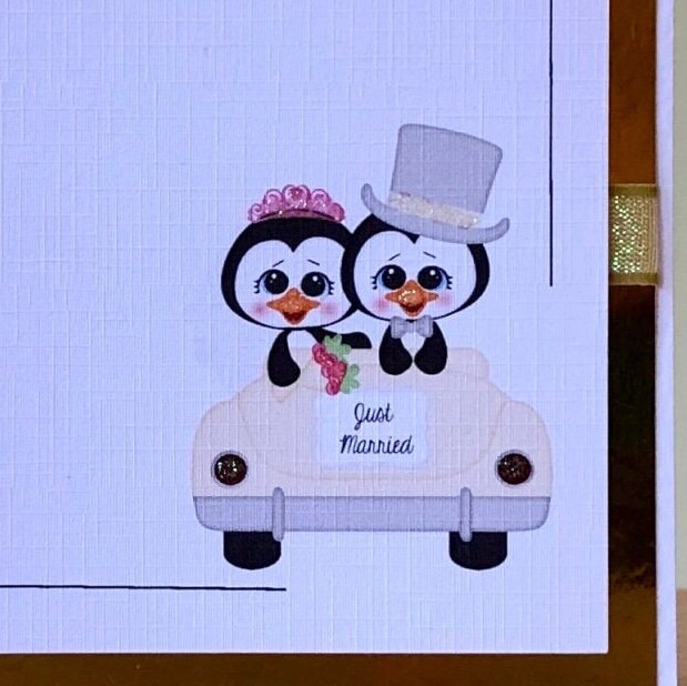 Wedding Card Handmade Cute Wedding Card | Etsy