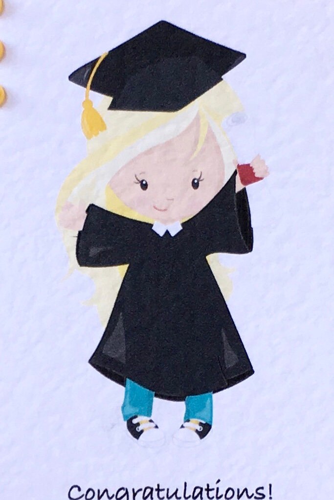 Graduation Card Handmade Graduation Card for Girls / Boys / - Etsy