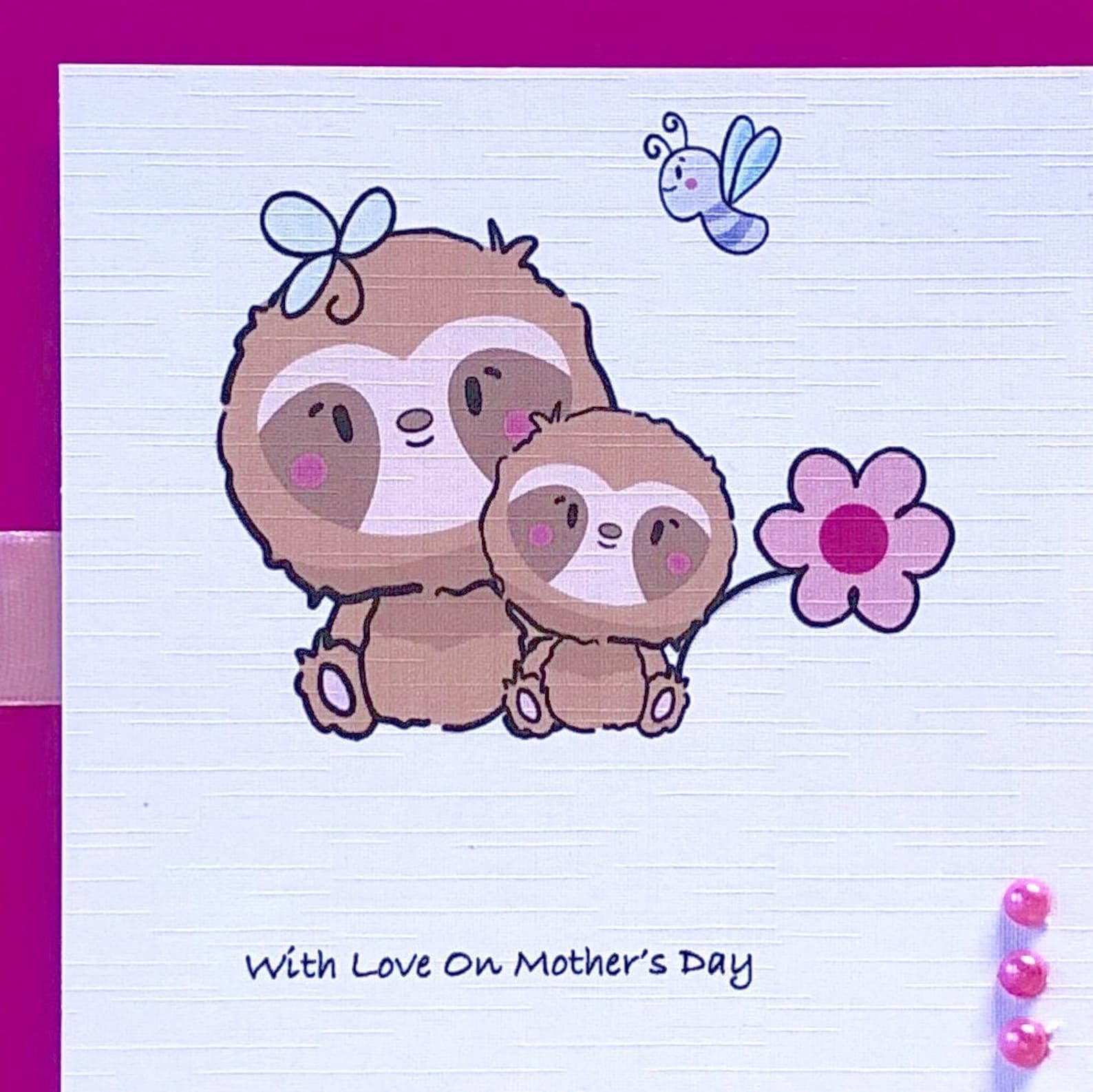 Mother's Day Card Handmade Cute Mother's Day Card | Etsy