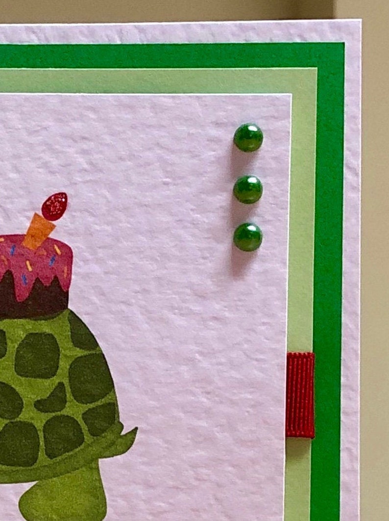 Birthday Card Handmade Cute Turtle/ Tortoise Birthday Card - Etsy