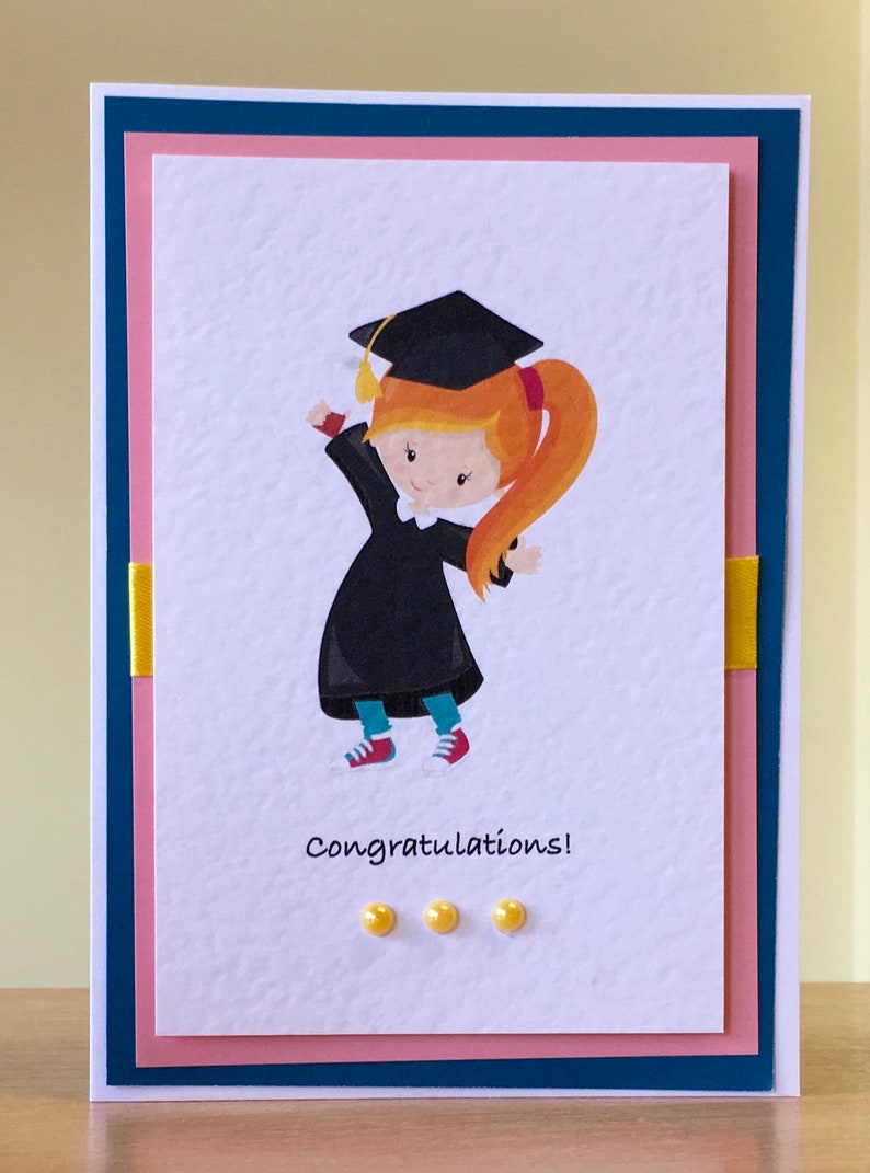 Graduation Card Handmade Graduation Card for Girls / Boys / - Etsy