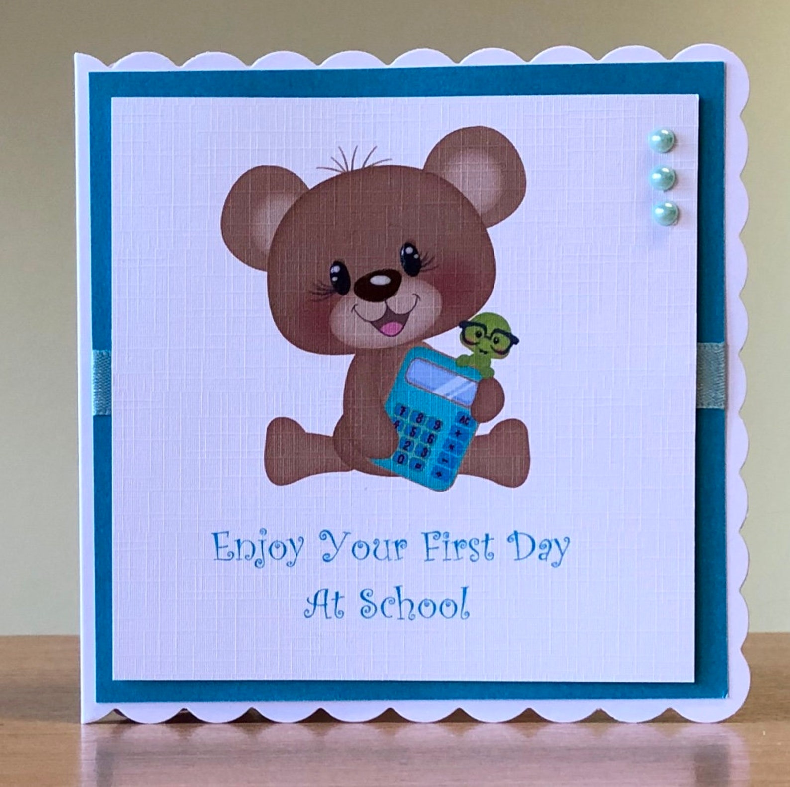 First Day at School Card Handmade Back to School Card - Etsy