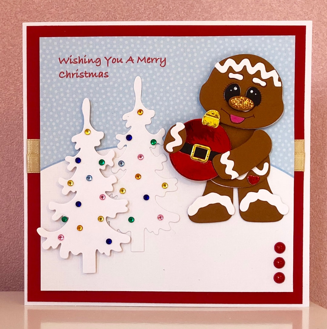 Christmas Card Handmade Cute Children's Christmas Card - Etsy