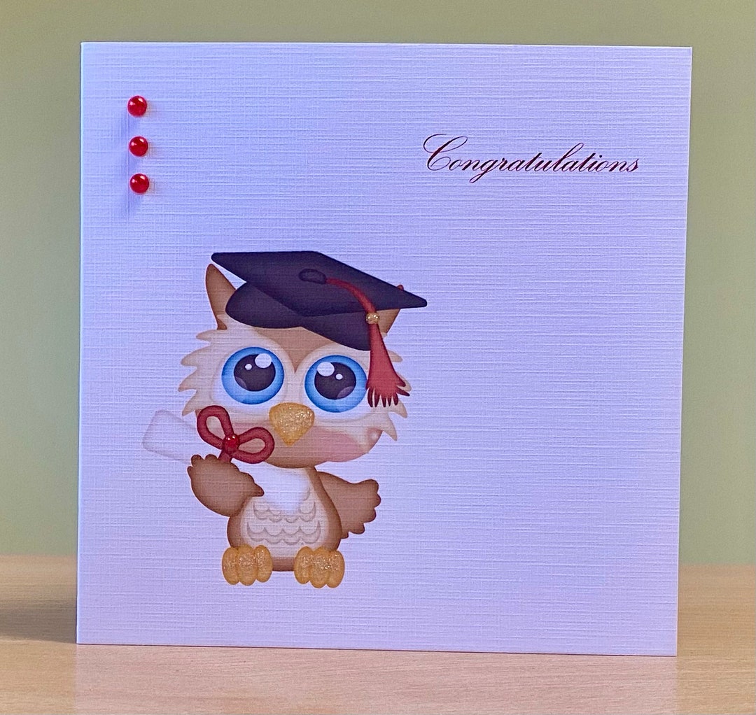 Graduation Card, Handmade Cute Graduation Card Graduation Card for Men ...