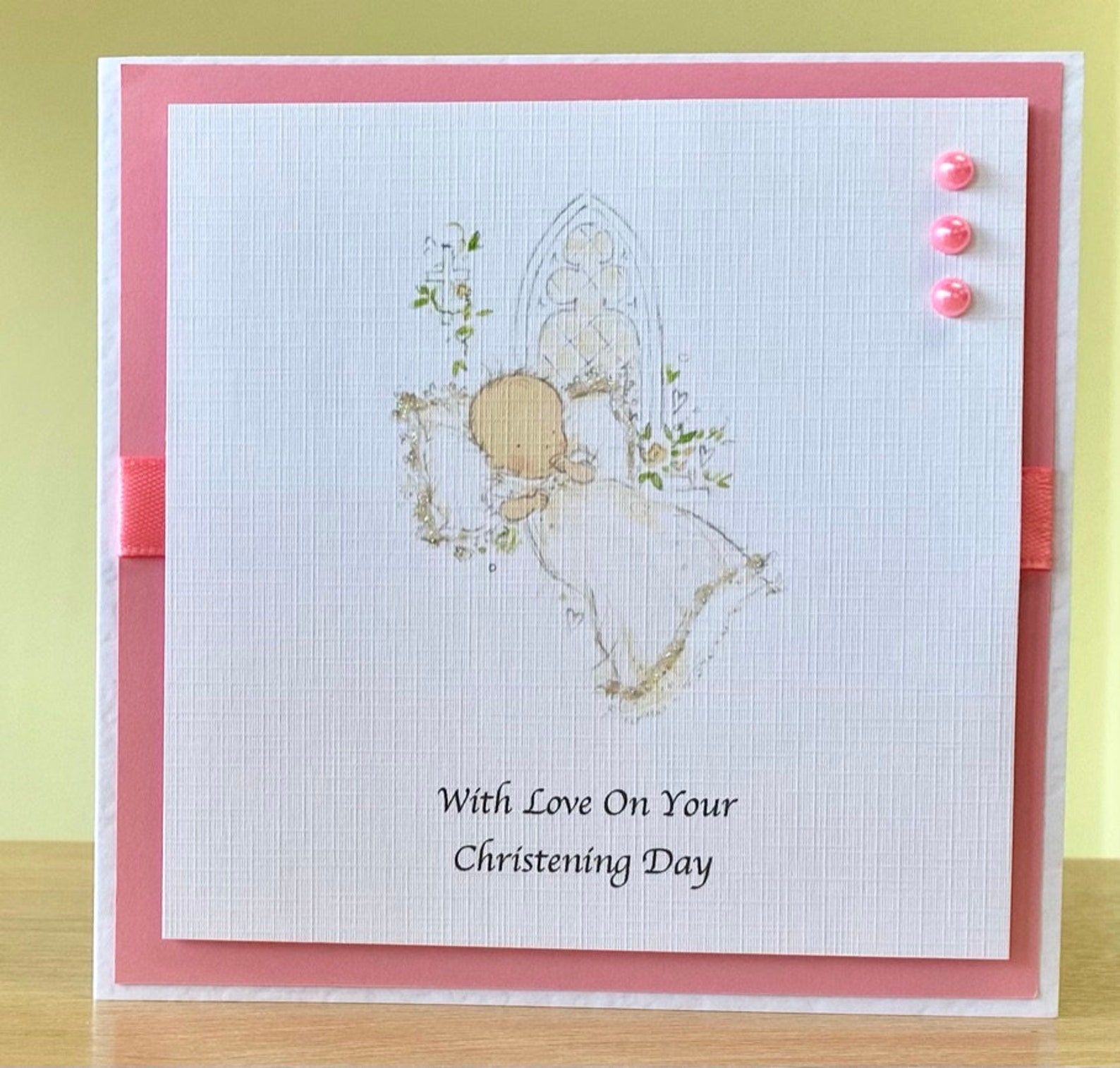Christening Card Handmade Cute Christening Card Handmade - Etsy UK