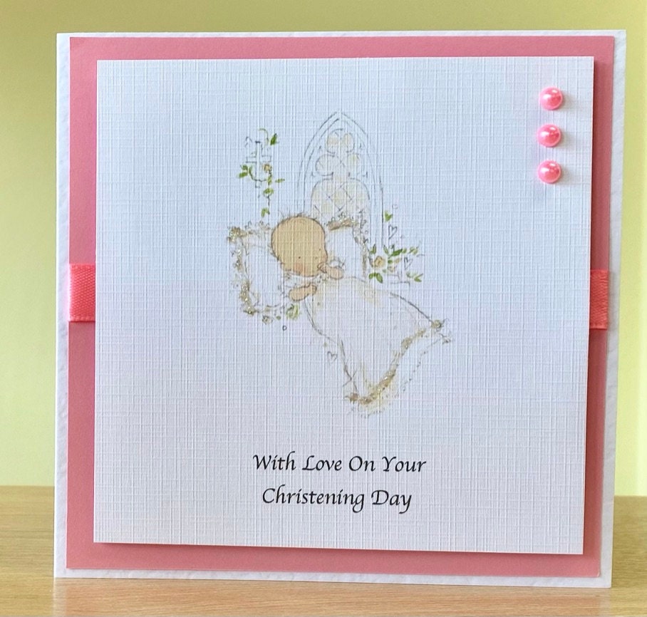 Christening Card Handmade Cute Christening Card Handmade - Etsy UK