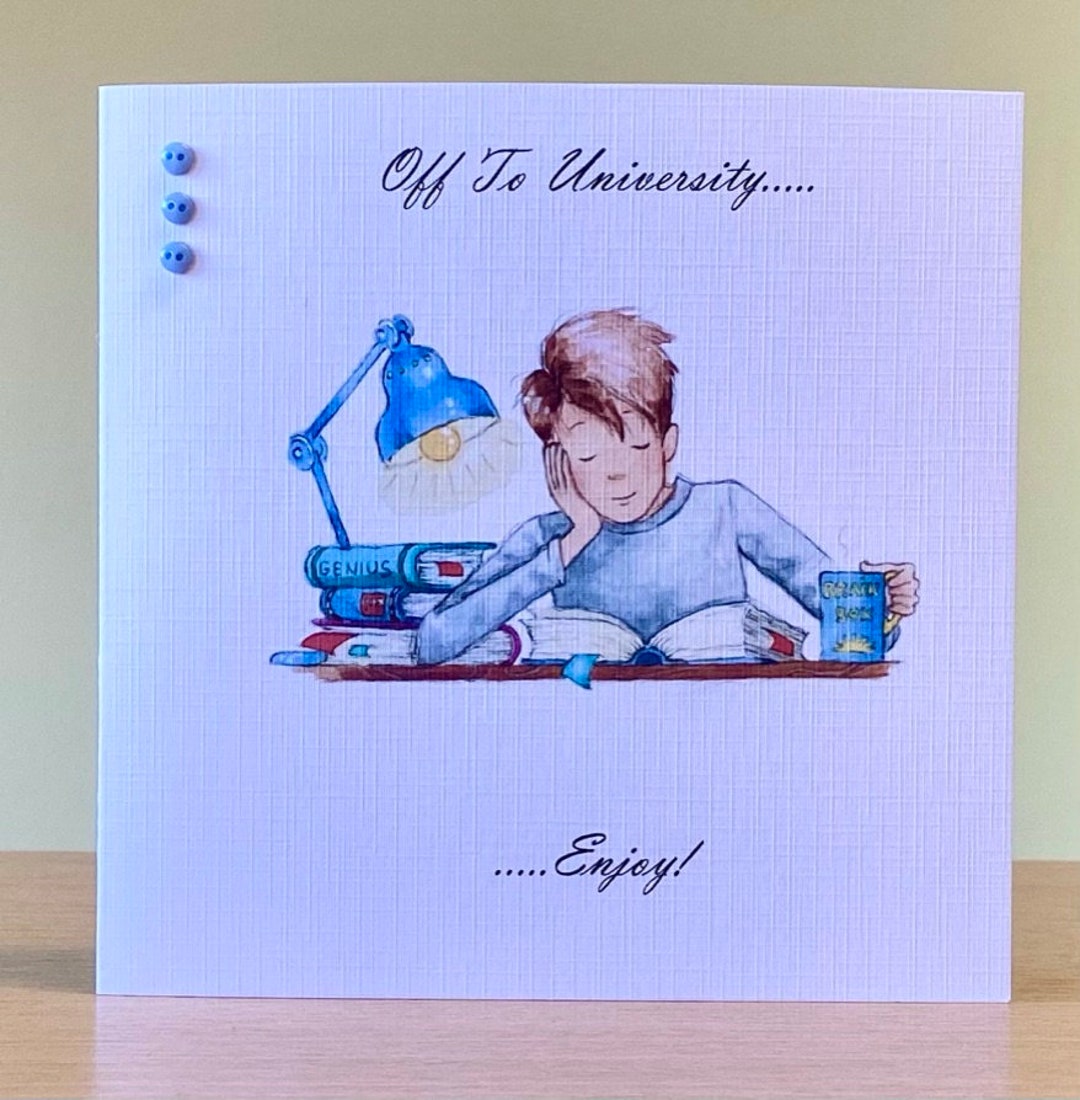 University Card - Good Luck at University Card - Girl's University Card ...