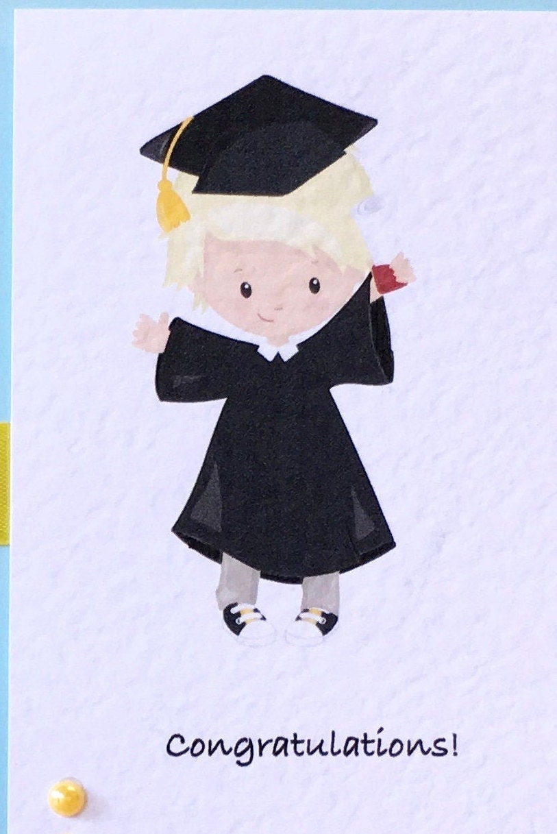 Graduation Card Handmade Graduation Card for Girls / Boys / - Etsy