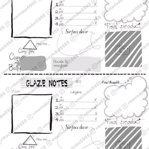 Glaze Notes Journal - Etsy