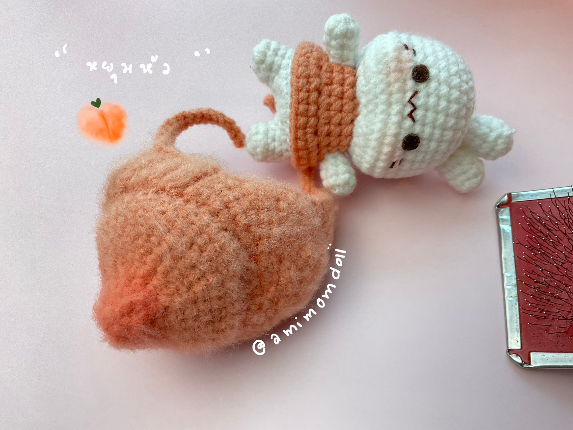 Bunny Peach Hat Crochet Pattern, Bunny Crochet Pattern, Rabbit Crochet ...
