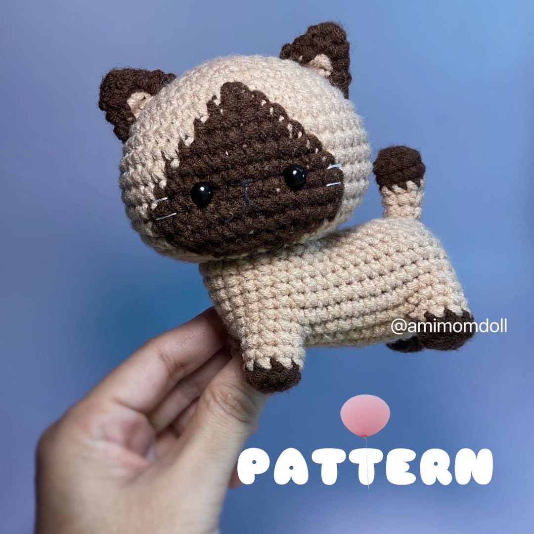 Crochet Cat Pattern / Siamese Cat Pattern - Etsy