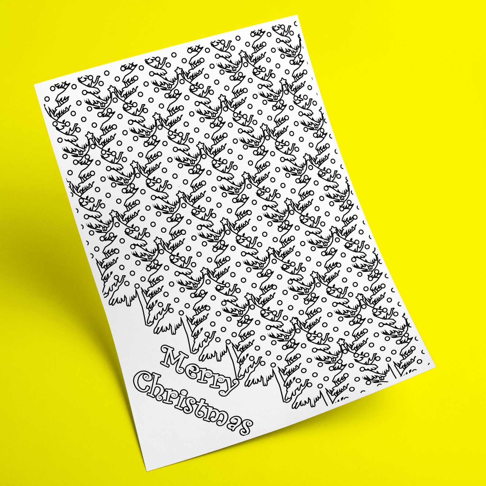 Digital Christmas Coloring Sheet Adult Christmas Coloring - Etsy