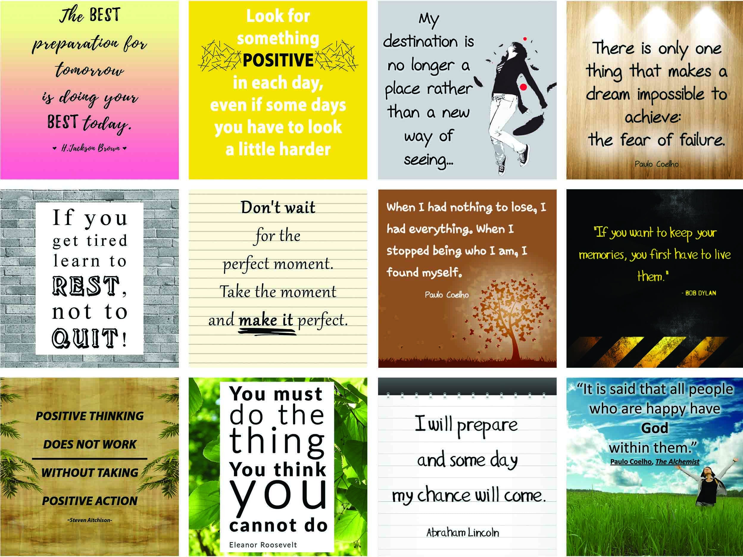 24 Quote Stickers Printable, Positive Affirmations Quotes, Downloadable ...