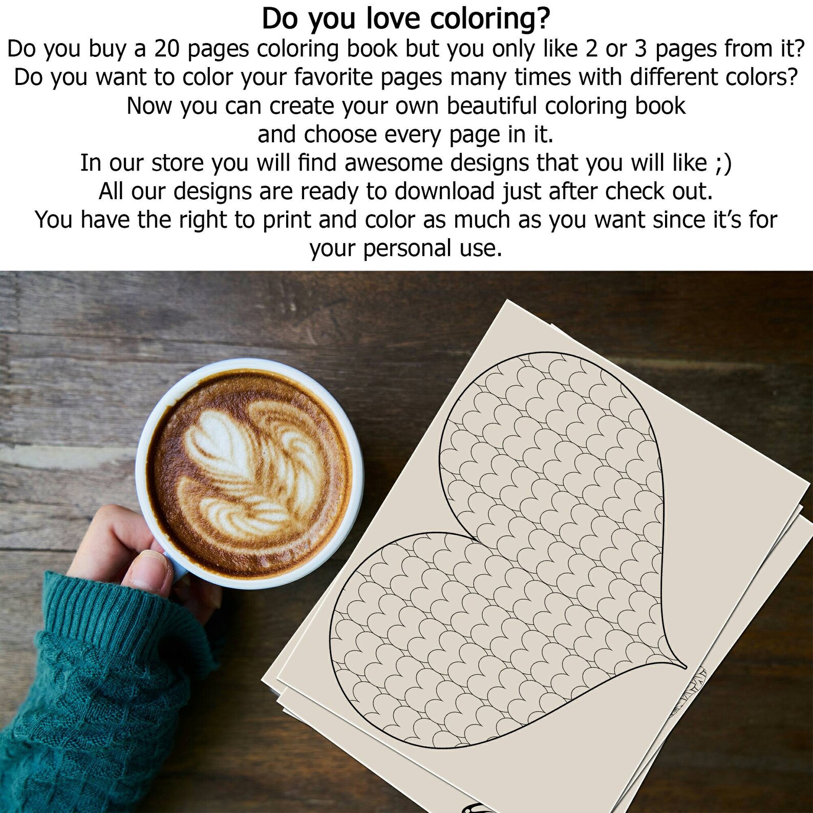 Anti-stress Activities, Coloring Pages Printable, Heart Coloring Sheet ...