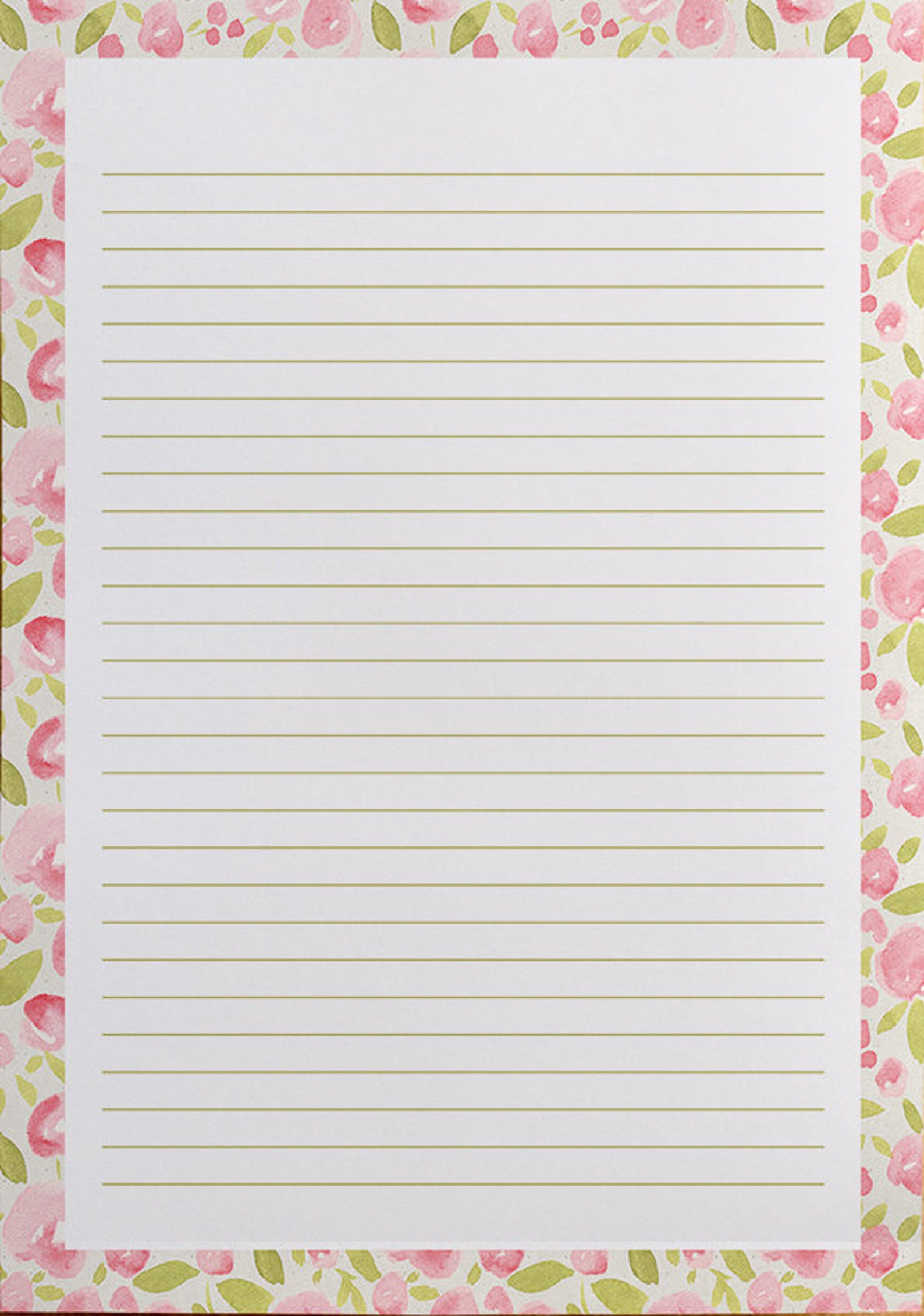 5 Digital Notes Paper, Printable Notes, Printable Notebook Template ...