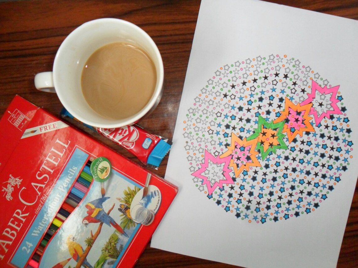 Youth Group Activity, PDF Coloring Page, Detailed Coloring for Adults ...