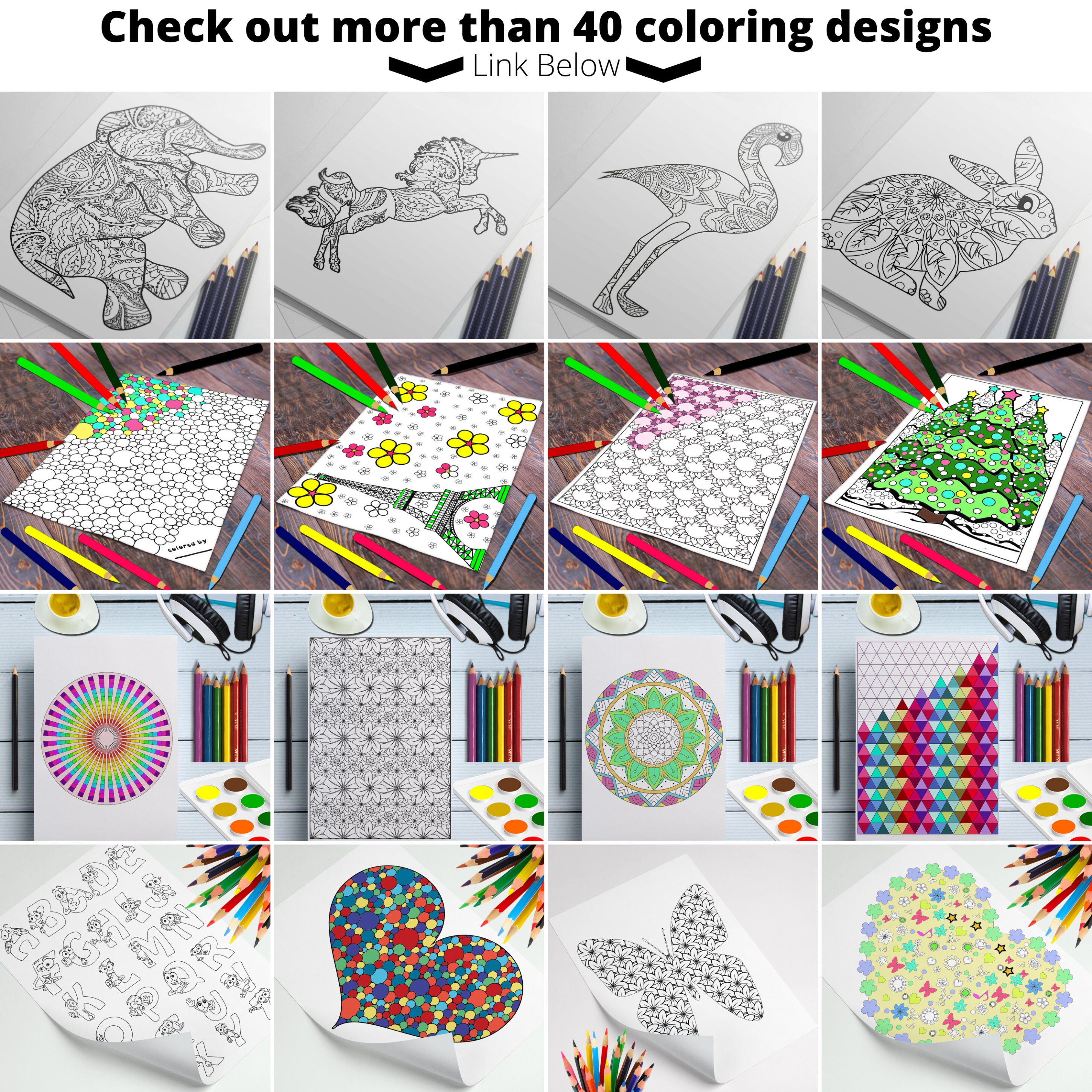 Adult Colouring Book Page, Printable Flowers Coloring Pages, Advanced ...