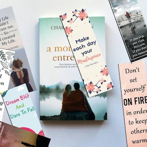 Printable Quote Bookmark Set, Motivational and Inspirational Bookmark ...